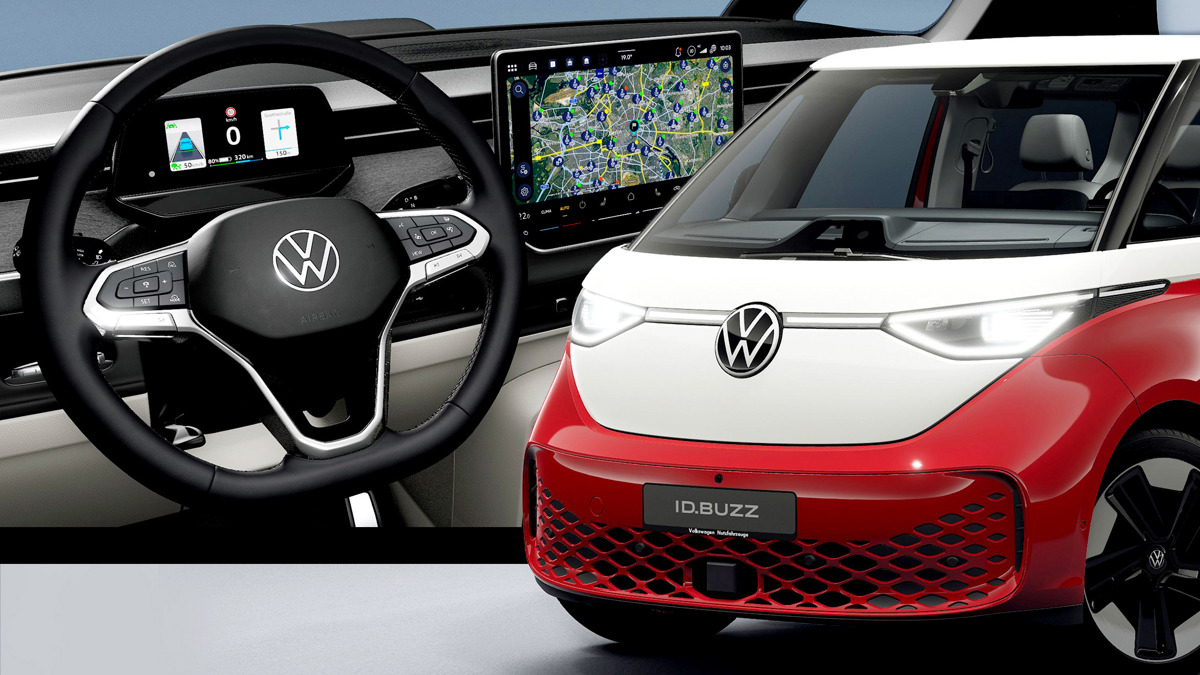 VW ID. Buzz 2026 Gets 335 HP AWD and Real Steering Buttons, Not in ...